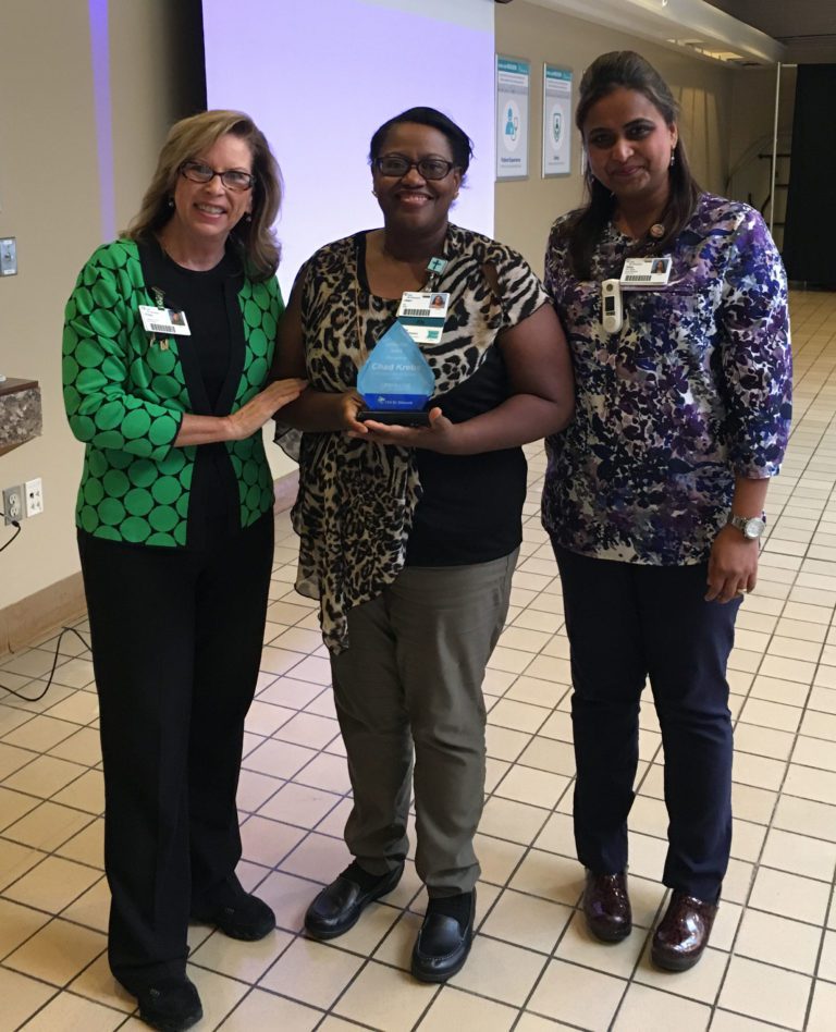 Jean Morris Recognized as Service Hero at Infirmary – One Spirit Blog